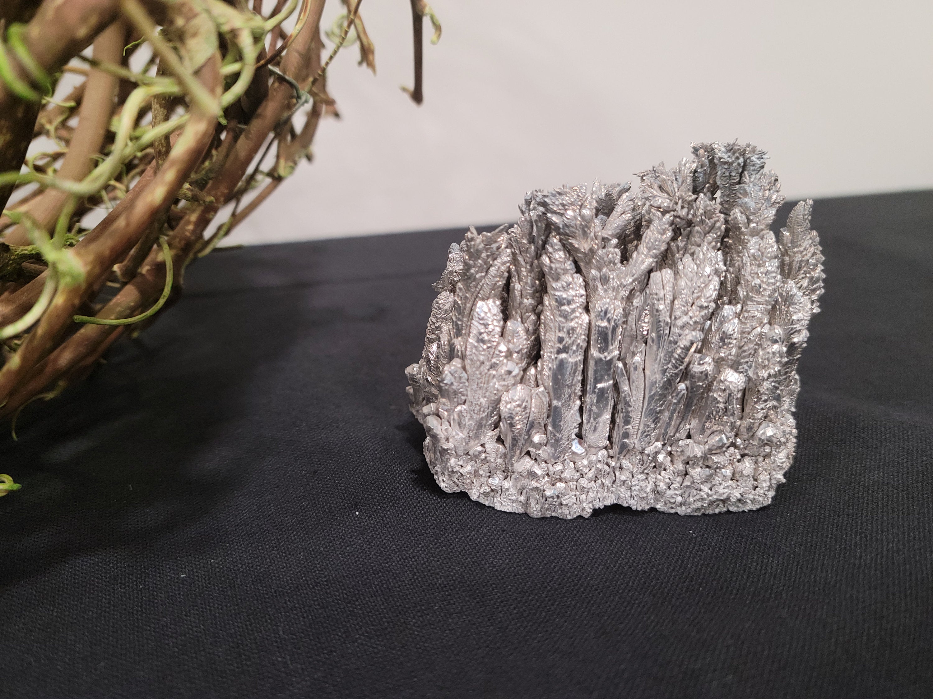 Magnesium Crystal Cluster - Feather-Like Segments – Designs Rooted In ...
